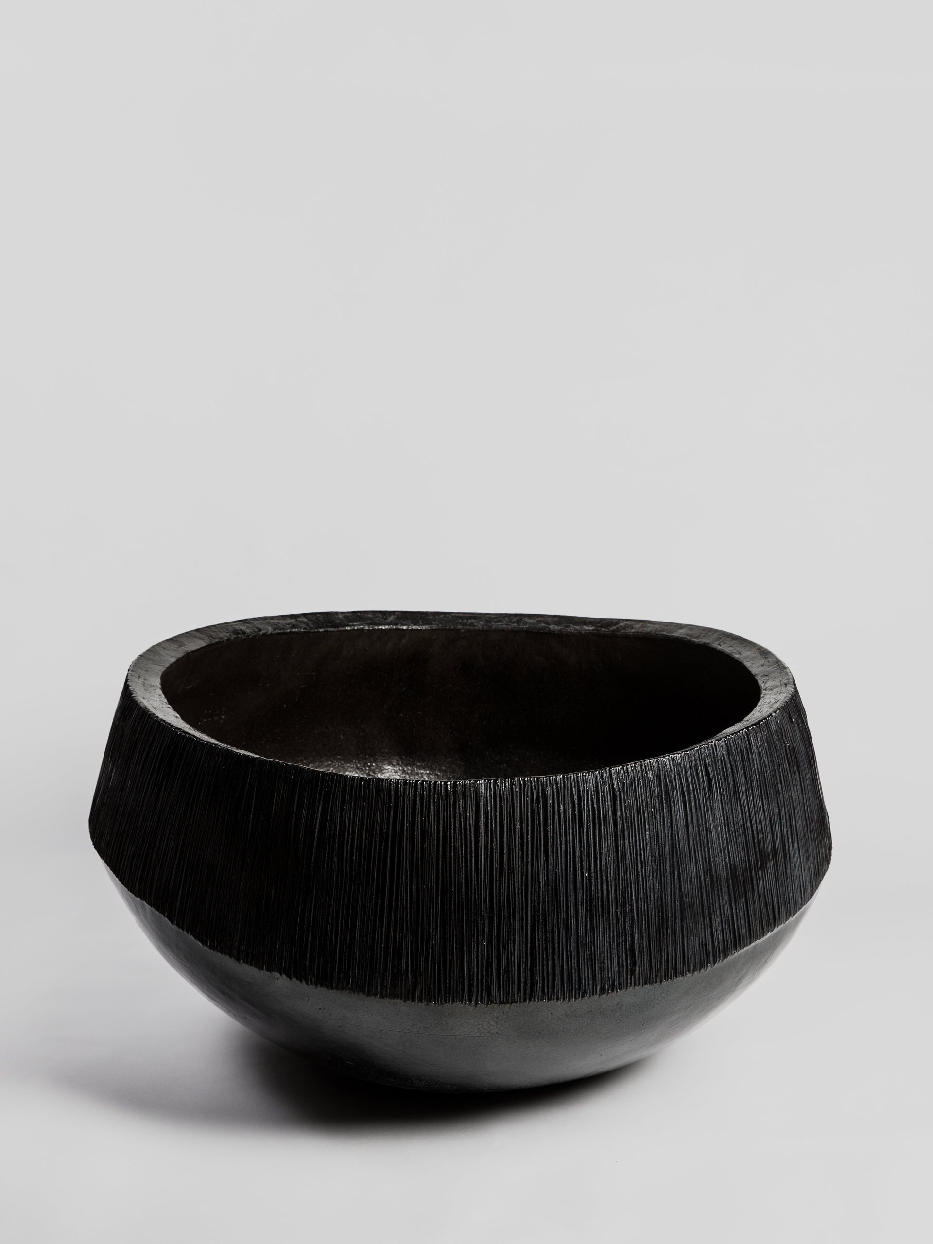 Atlantis Pot - Glazed Black - Low – Cigale & Fourmi